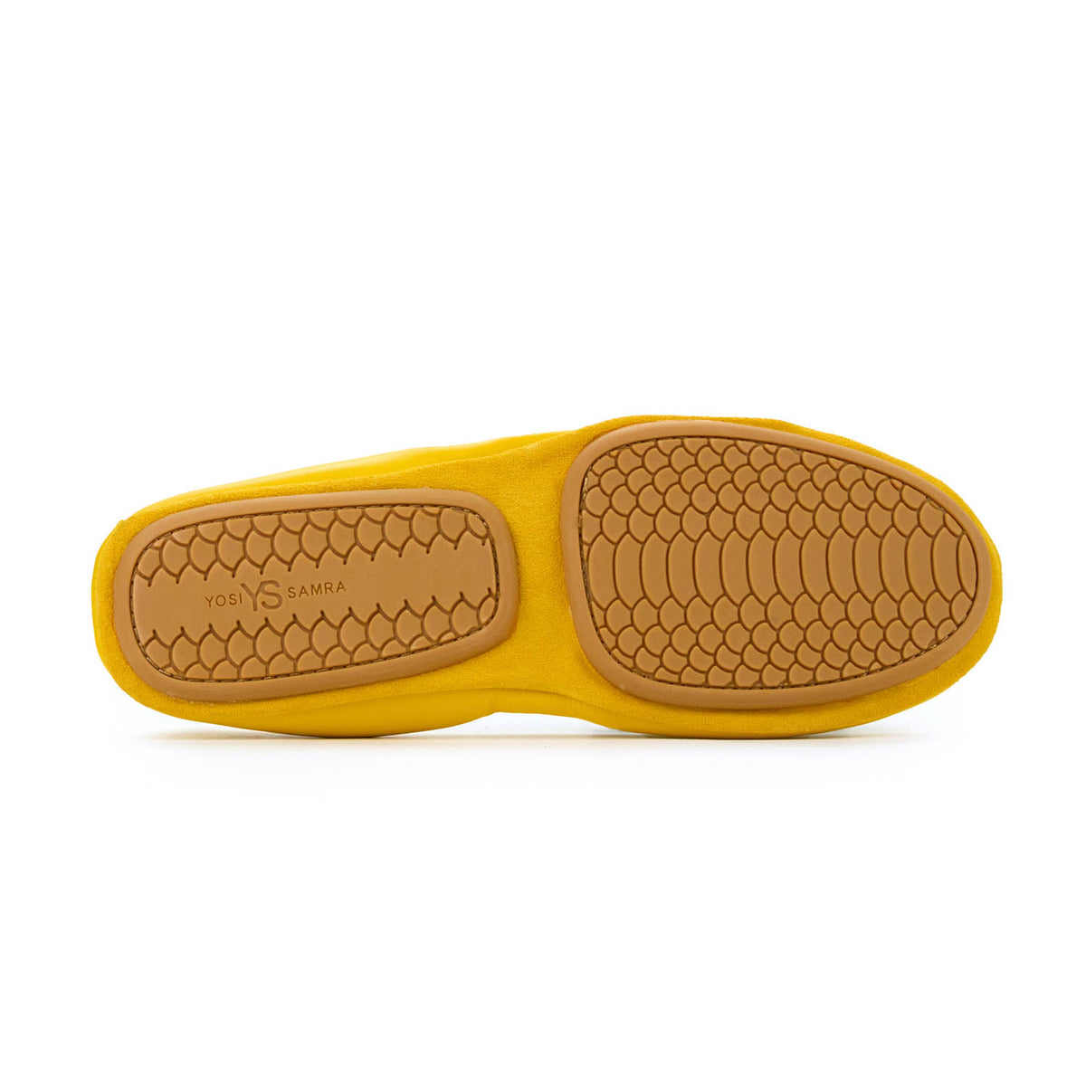 Leather Ballet Flats for Women, Mustard Yellow, Yosi Samra